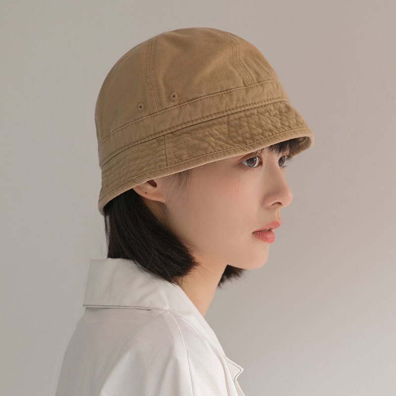 Short Brim Solid Color Bucket Hat Female Summer Bucket Hat Spring ...
