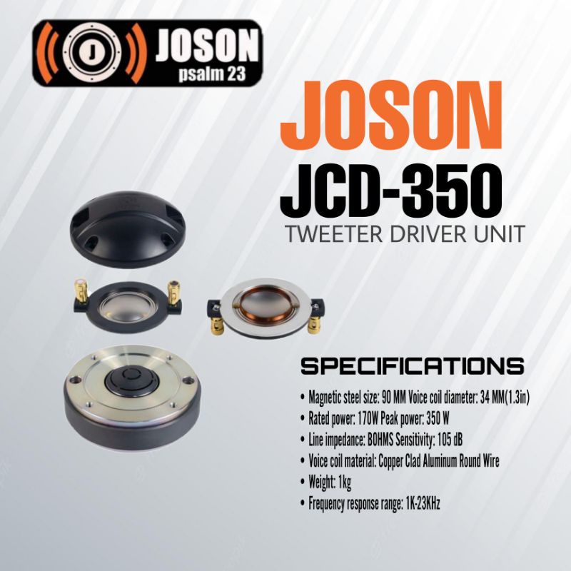 Joson JCD350 (350 watts Tweeter Driver Unit) | Shopee Philippines