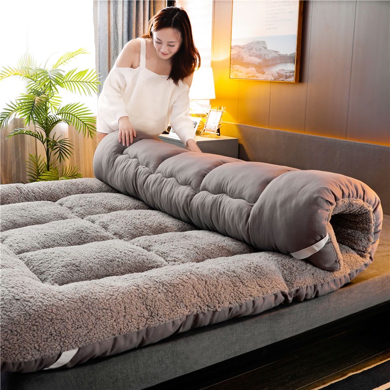 Hot Selection Boutique Thickened Warm Lamb Fleece Mattress Double ...