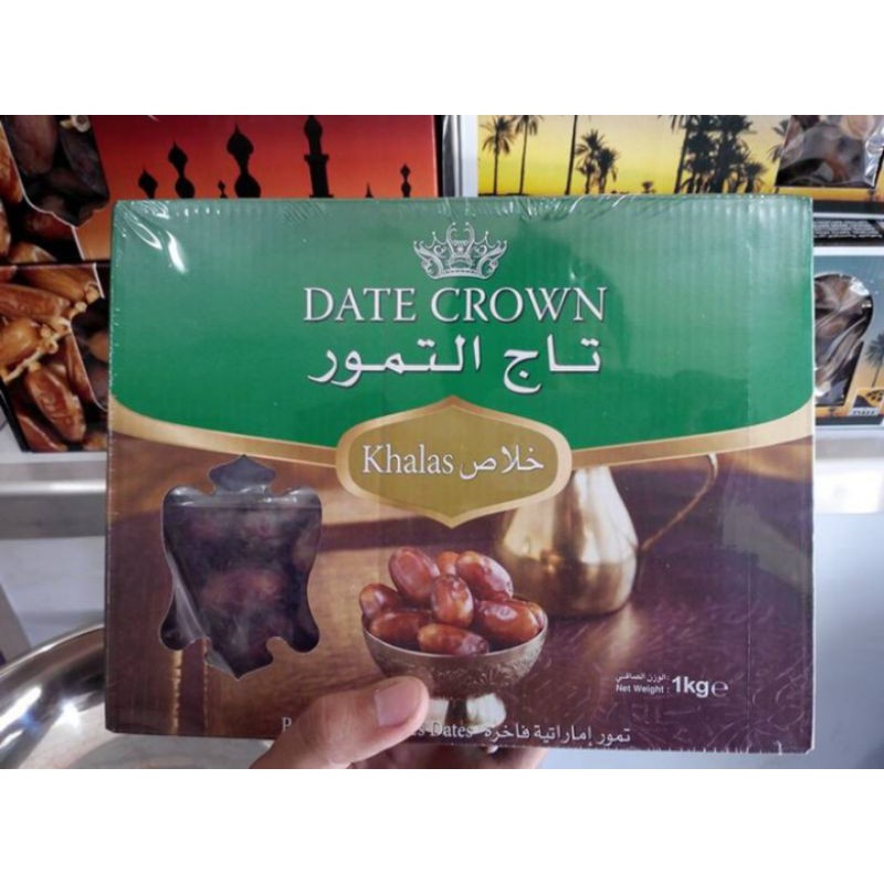 ORIGINAL Khalas Date Crown Dates 1 kg 1kg / More than Palm Frutt / 100% ...