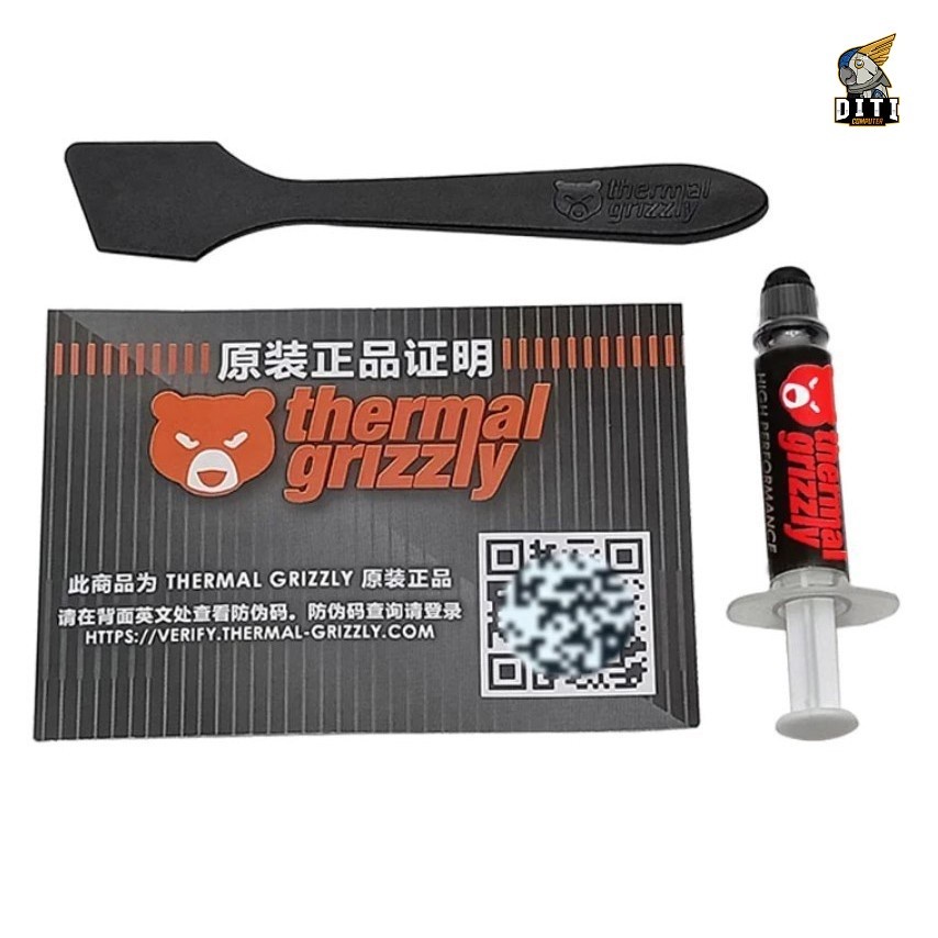 THERMAL GRIZZLY AERONAUT 1GR PASTE GREASE PASTA CPU GPU VGA COMPOUND ...