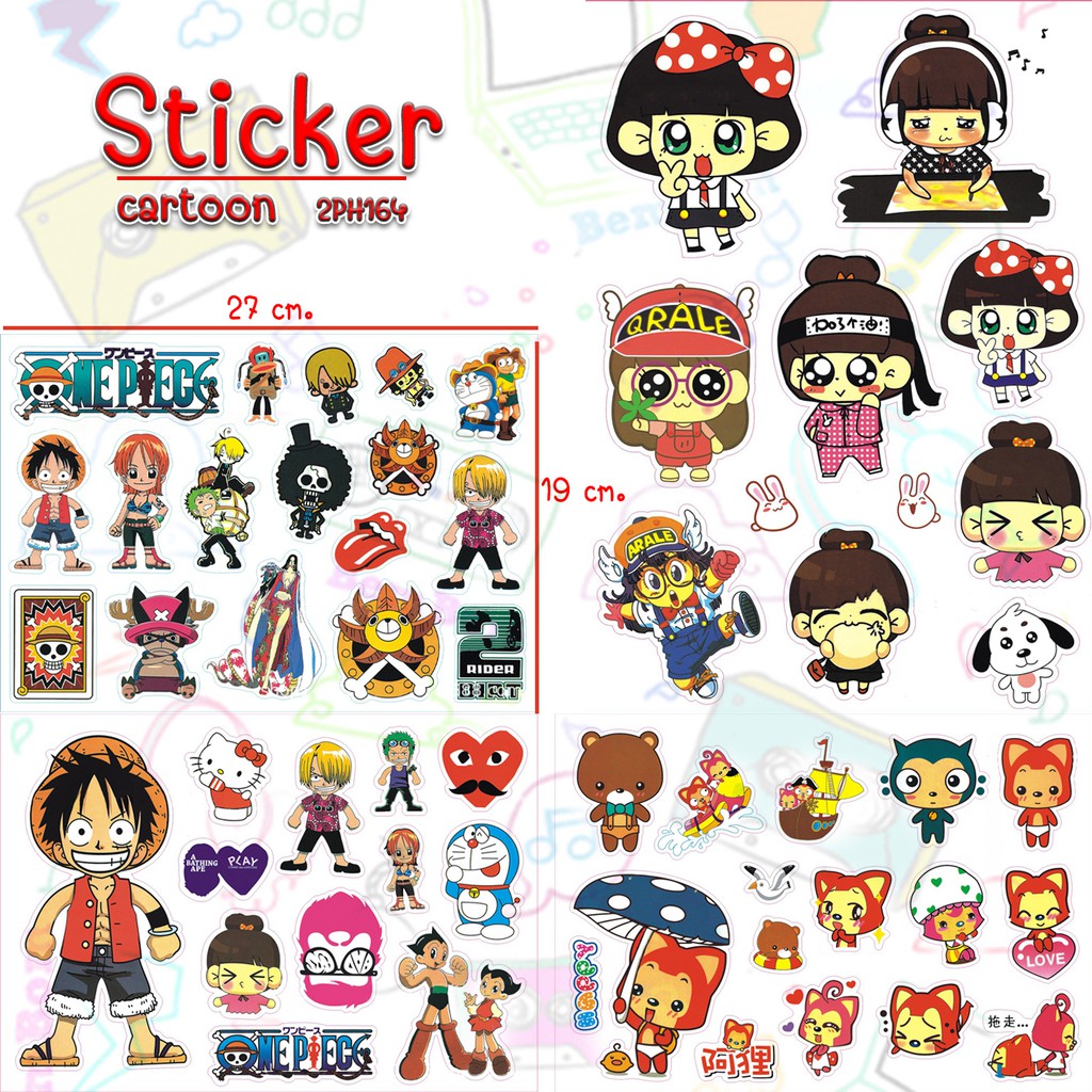 Sticker Includes Famous Cartoons Bang!! 4 Baht Per Piece ️ (Random ...