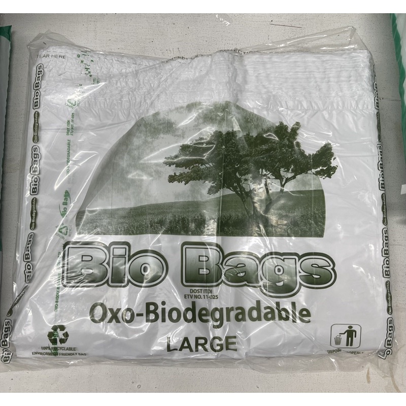 100pcs Large BIO BAGS Plastic Sando Bag (OXO-Biodegradable) | Shopee ...
