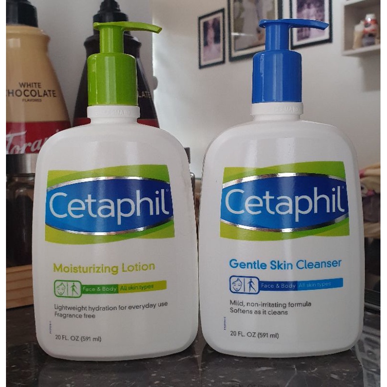 Authentic CETAPHIL Moisturizing Lotion and Skin Cleanser - 591ml Made ...