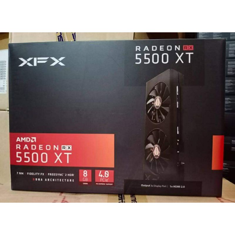 XFX AMD Radeon™ RX 5500 XT 8GB GDDR6 BUNDLED WITH MOTHERBOARDS | Shopee ...