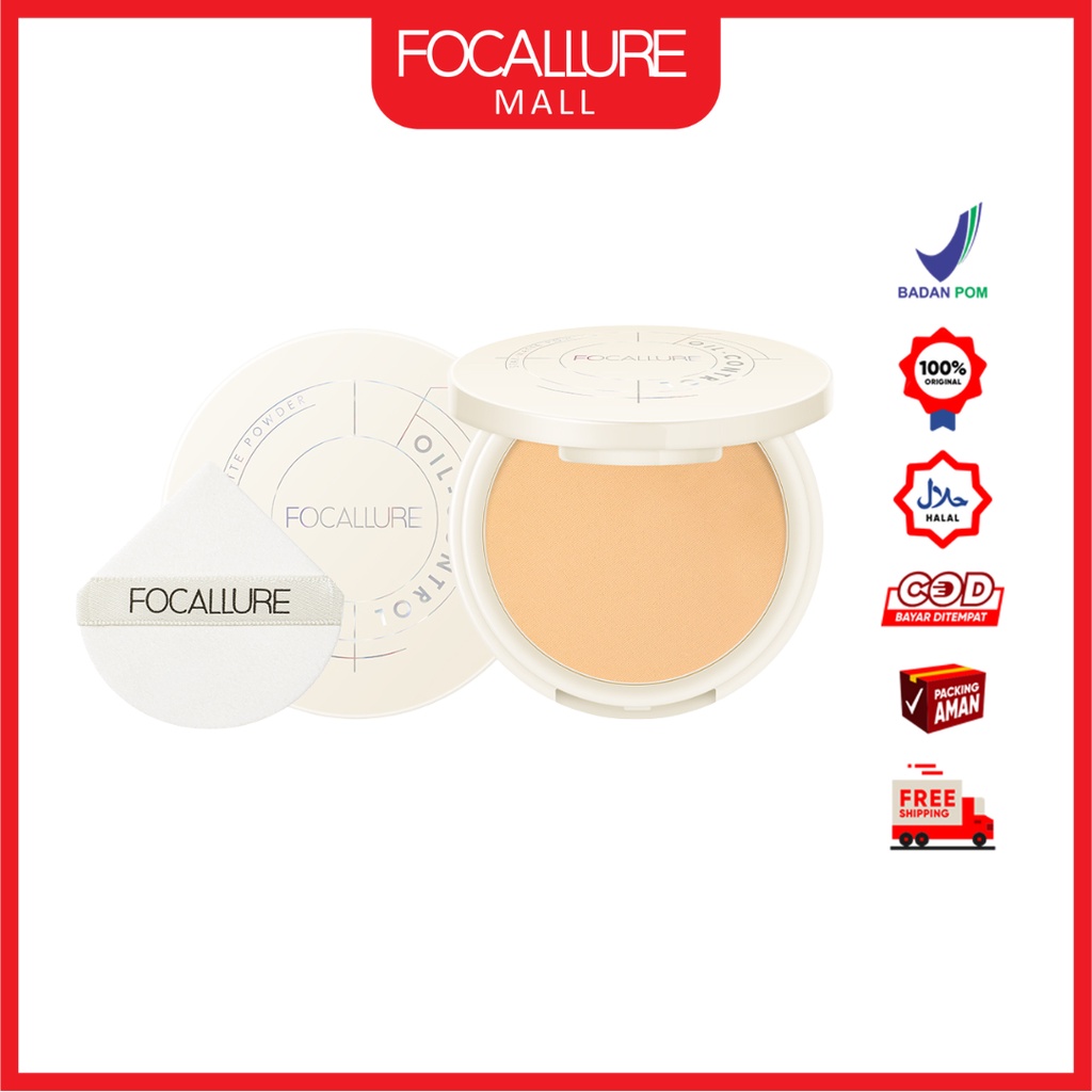 Focallure Compact Powder Oil Control Stay Matte Longlasting (FA-236 ...