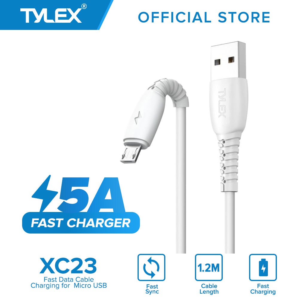 Tylex XC23 1.2M 5A Fast Charging & Data Cable For Android Micro USB ...