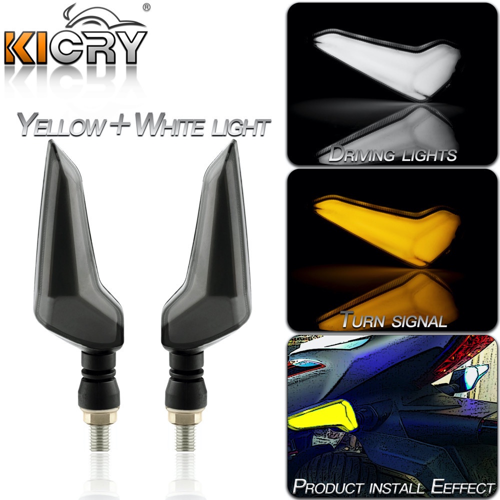 KICRY Angel Wing Motorcycle Turn Signal Light MIO I 125 Mxi125 Msi125 ...