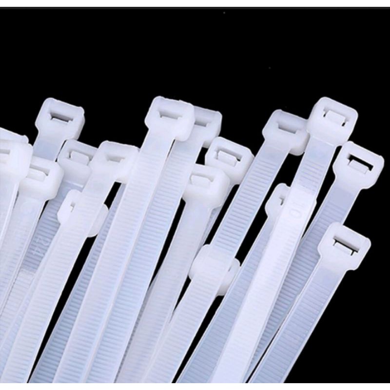 White nylon cable tie 100pcs/pack 300mm 350mm 450mm | Shopee Philippines