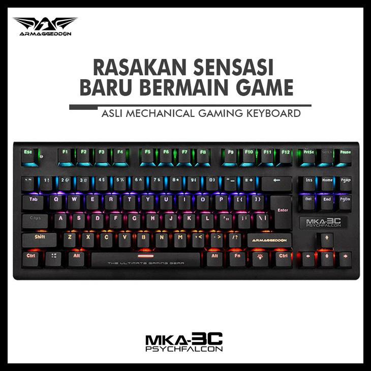Armaggeddon Mechanical Keyboard Rgb Mka-3C Blue Switch (Tkl) Q4de ...