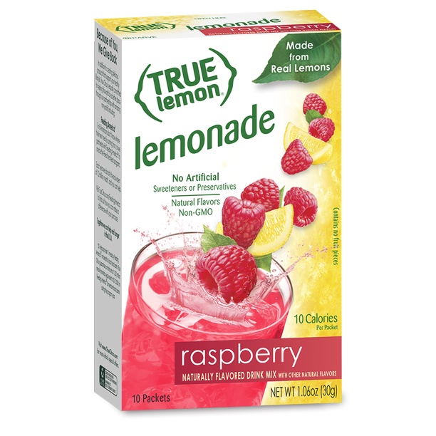True Lemon Raspberry Lemonade Stevia Sweetened | On-The-Go | Caffeine ...