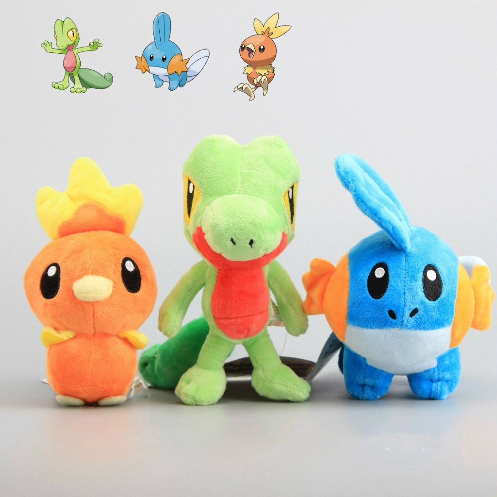 Torchic Treecko Mudkip Plush Doll New Pokemon Stuffed Toy | Shopee ...