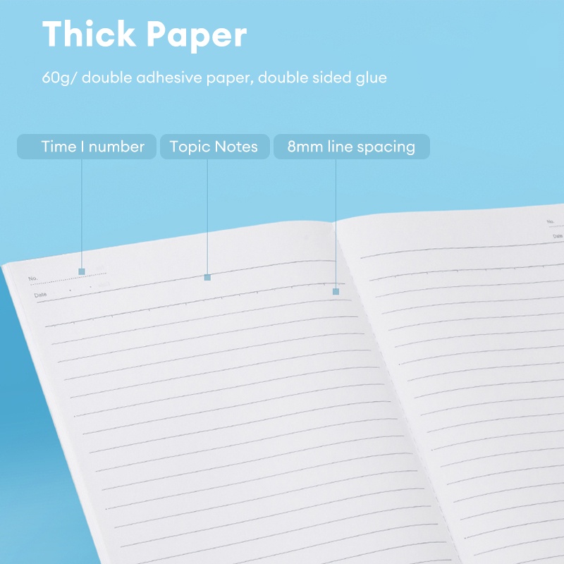 Deli Lexicon Adhesive Bound A5 Notebook 50 /40/30 Sheets 7652/7651/7650 ...