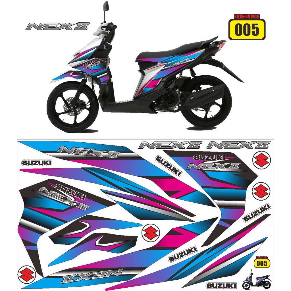 Suzuki NEX II MOTORCYCLE STICKER | Shopee Philippines