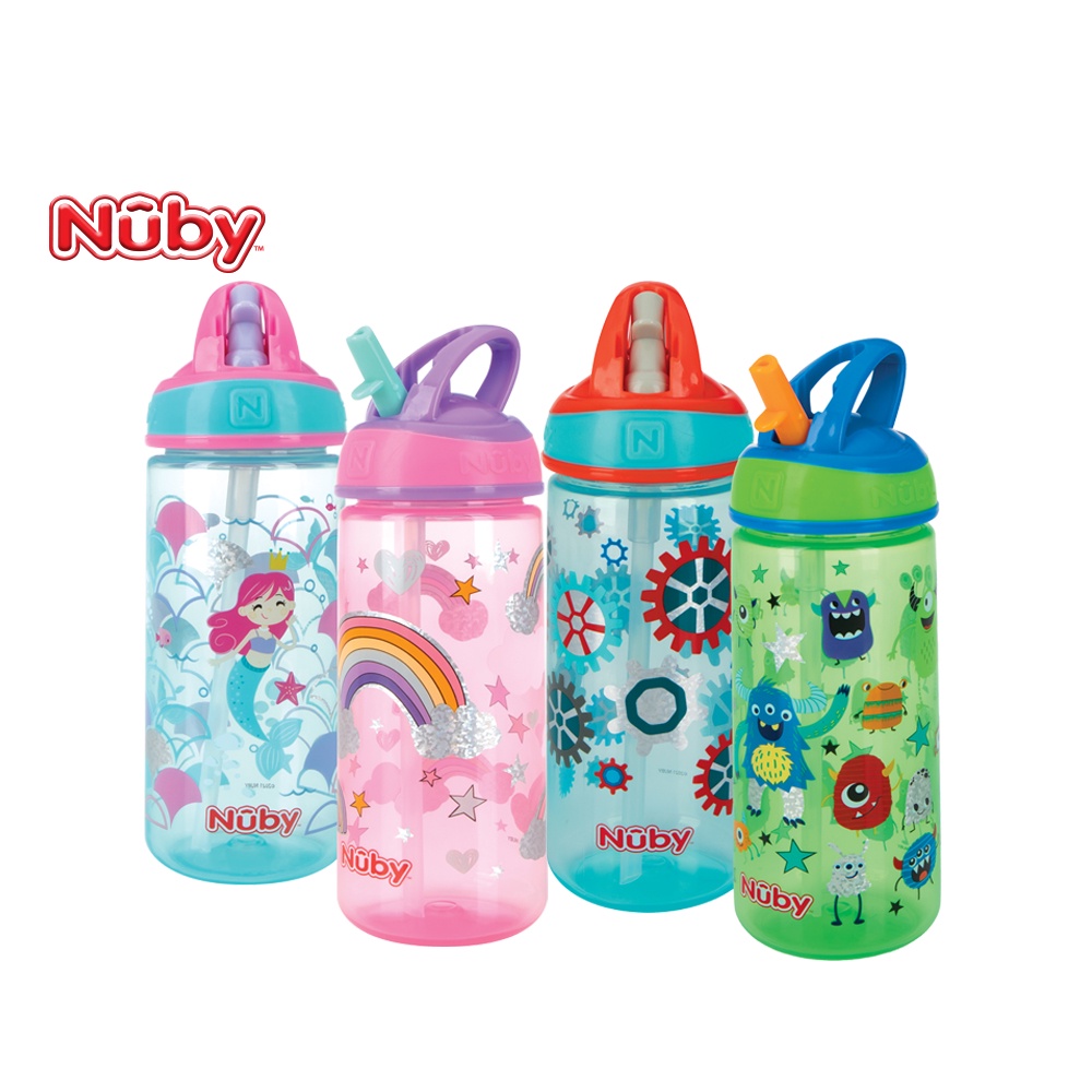 Nuby 18m+ Flip-It Hard Straw Toddler Cup | Shopee Philippines