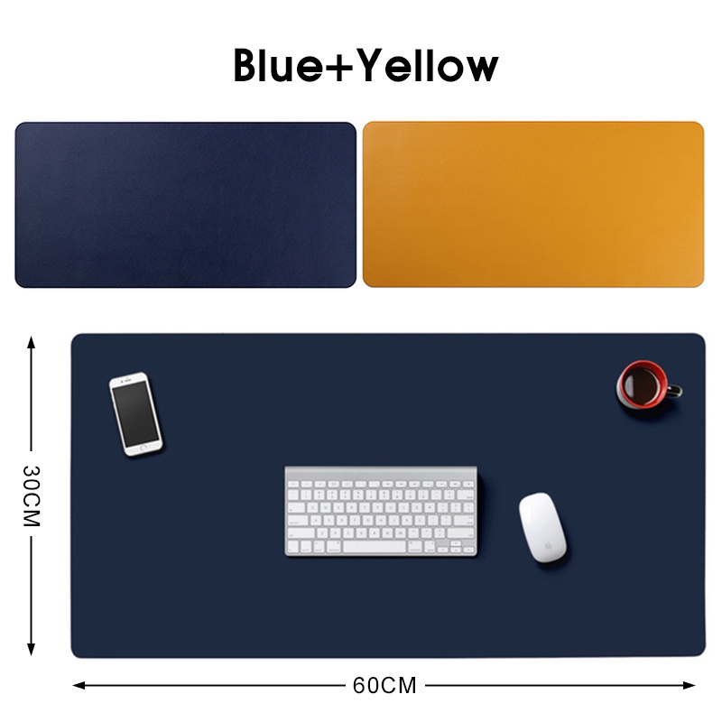 PU Leather MousePad Double Side Waterproof Mouse Keyboard Pad Portable ...