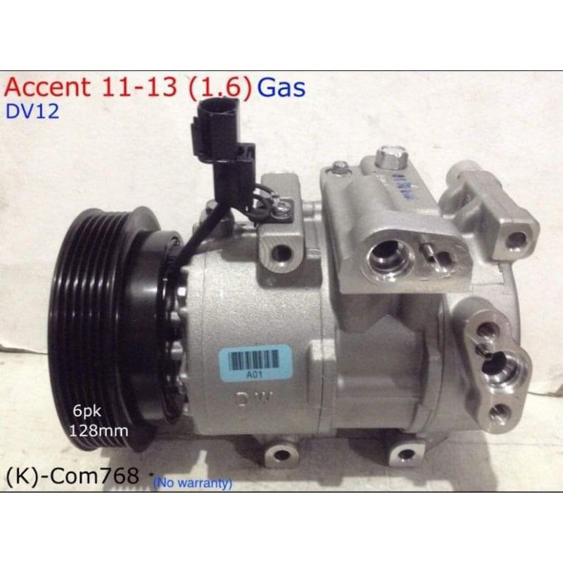 Hyundai Accent Gas 2011-2014 AC Compressor | Shopee Philippines