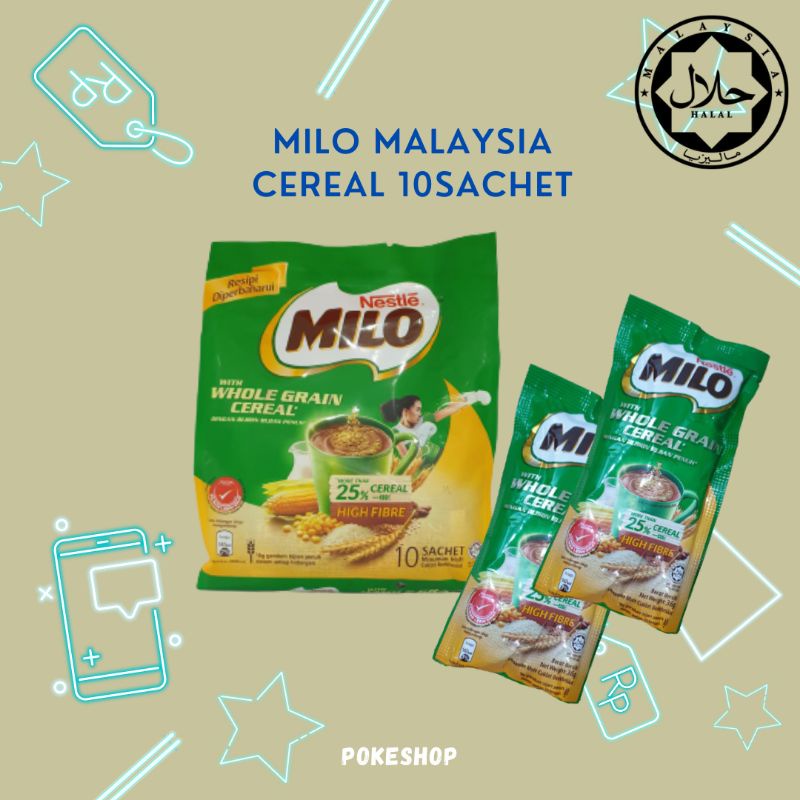 Milo Malaysia Cereal Sachet - ORIGINAL Malaysia 100% Retail Price ...