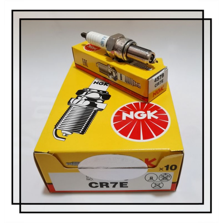 NGK (PER PC.) SPARK PLUG CR7E ( Resistor type) FOR MIO MX 125, MIO MX I 125Fi | Shopee Philippines