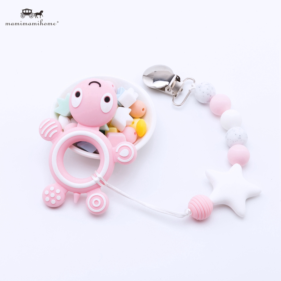 Mamimami Home Tortoise Silicone Rodent Teething Cartoon DIY Pacifier ...