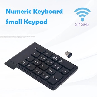 Keypad Mini Wireless Numeric Keypad Universal 18 Keys Digital Keyboard ...