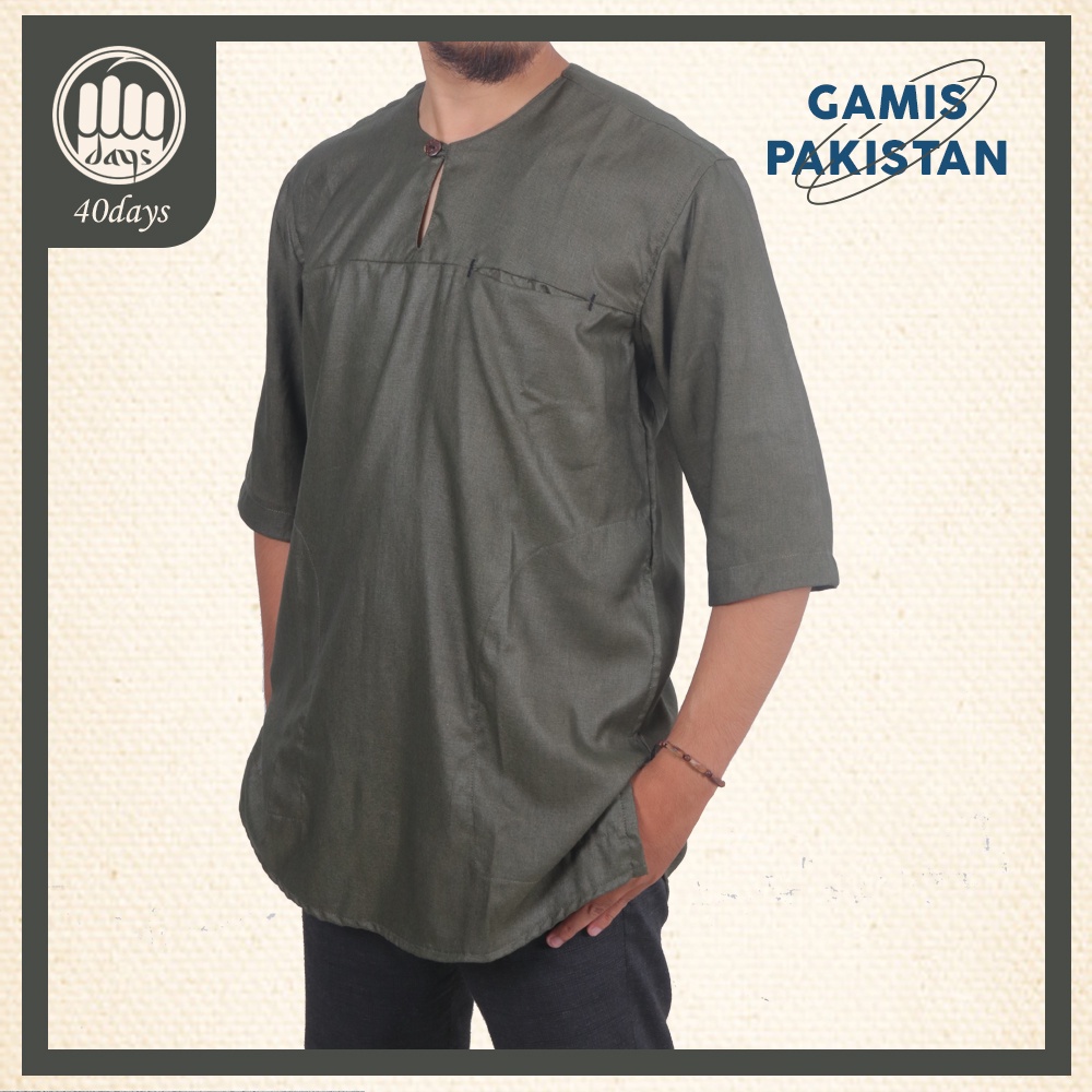 Men's Gamis / Pakistani Kurta Koko Qurta Shirt | Shopee Philippines
