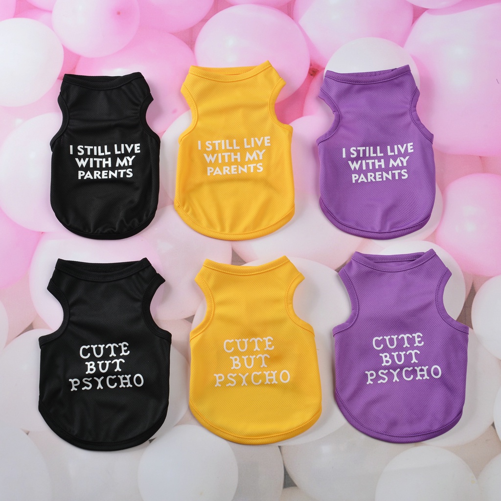 Summer Dog Clothes Pet T-shirt Cute Printed Pet Vest For Dogs Puppy Cat ...