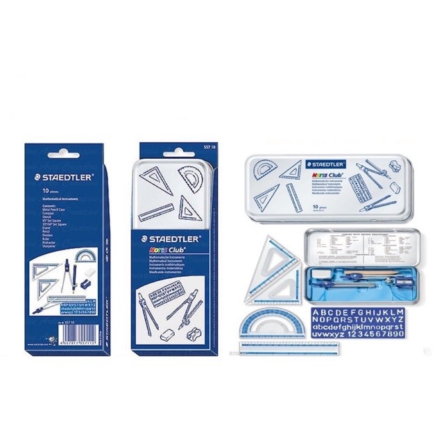 Staedtler Mathematical Instruments Geometry Stationery Math Set 55710 ...