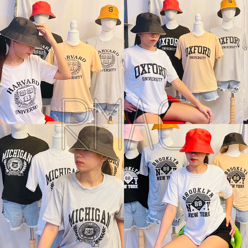 UNIVERSITY TSHIRT UNISEX | Shopee Philippines