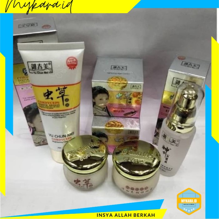 Yu CHUN MEI Complete Package (Day Cream+Night Cream+Serum+Cleanser ...
