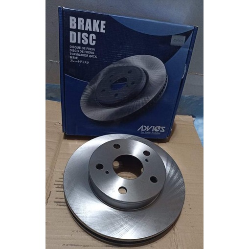 ADVICS BRAKE DISC TOYOTA HILUX 4X4 VIGO 2WD,KUN 16 '04-08 255MM 5 HOLES ...