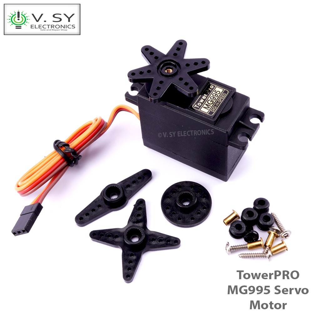 Original TowerPro MG995 180 Degrees Servo DC Motor MG 995 Heavy Duty ...