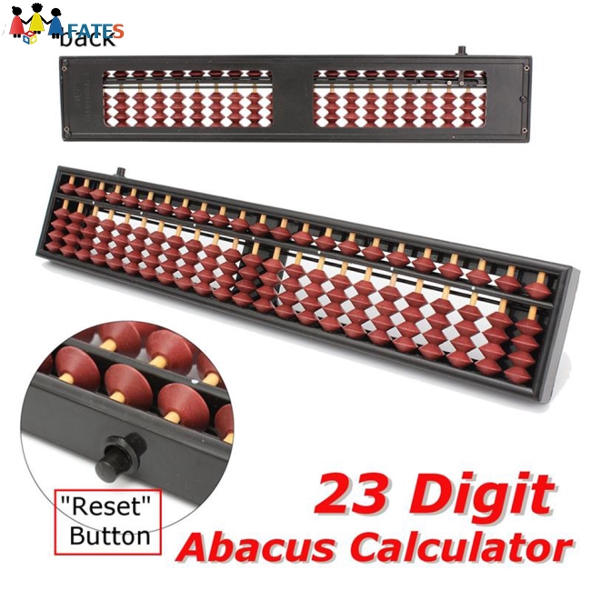 23 Digits Plastic Abacus Arithmetic Soroban Kids Math Calculating Tool ...