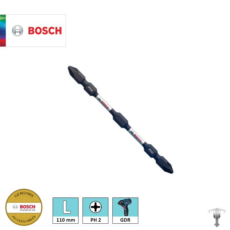 Bosch 2608522406 Impact Screwdriver Bit PH2 x 110 mm (loose) | Shopee ...
