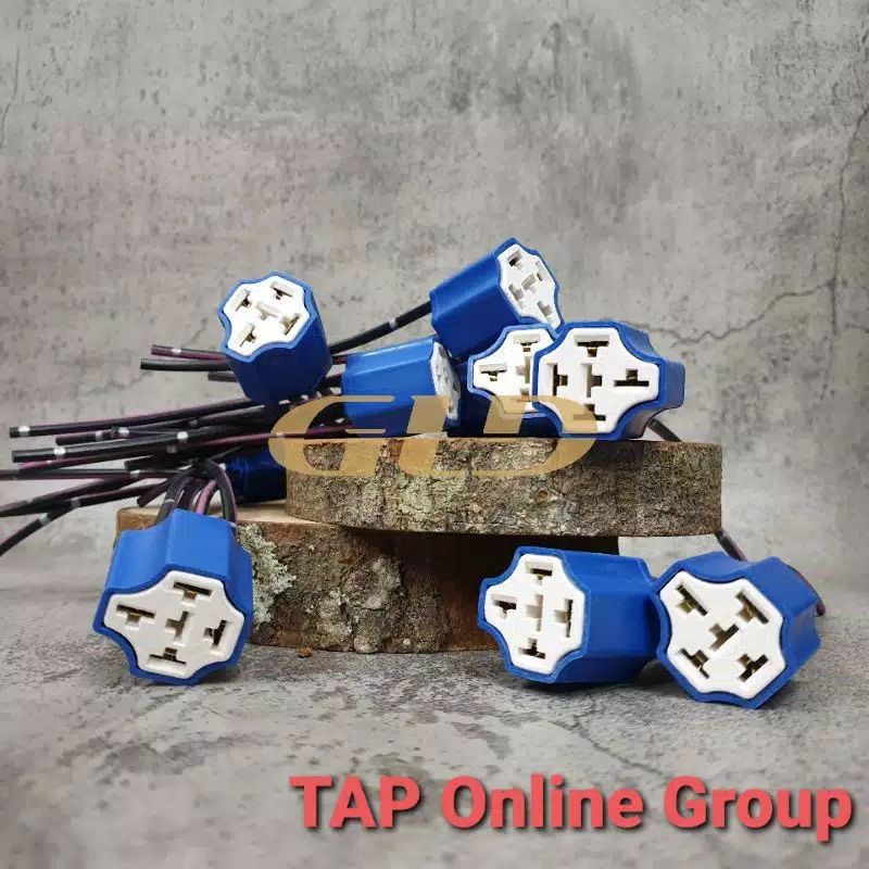 R4 CERAMIC RELAY CABLE SOCKET - HORN RELAY SOCKET & 4 CERAMIC FOOT ...