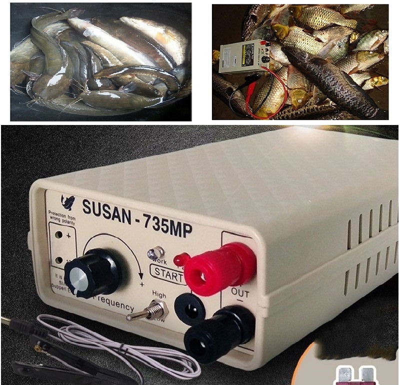 Fishing Machine Electric Inverter Fish Shocker Stunner, 12V Ultrasonic ...