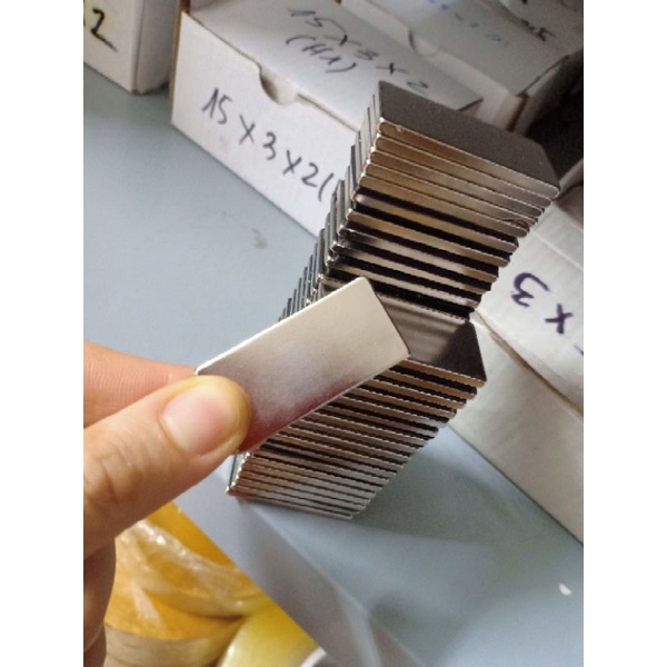 40 x 20 x 3mm Rectangular Magnet Rare Ground Magnet | Shopee Philippines