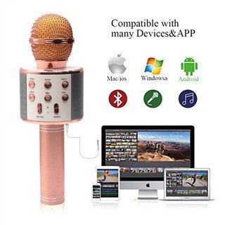 Wireless Bluetooth Microphone WS-858 Karaoke Speaker | Shopee Philippines