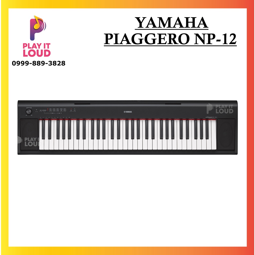 YAMAHA PIAGGERO NP12 61 Key Lightweight Portable Keyboard Piano ...
