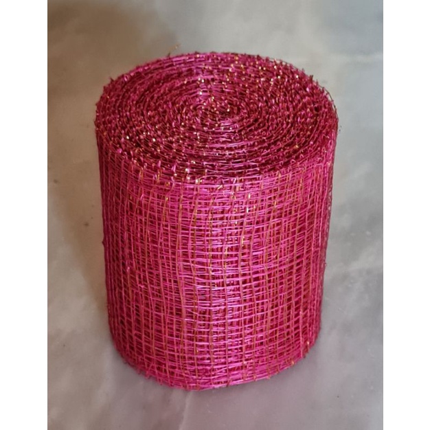 3" Metallic Sinamay Roll with Gold Trim per Roll (8Yards) | Shopee ...