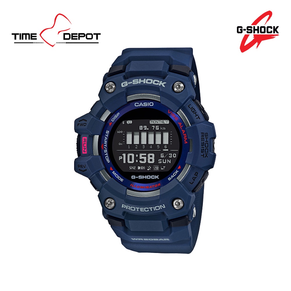 Casio G-Shock GBD-100-2DR G-Squad Digital Blue Resin Strap Watch For ...
