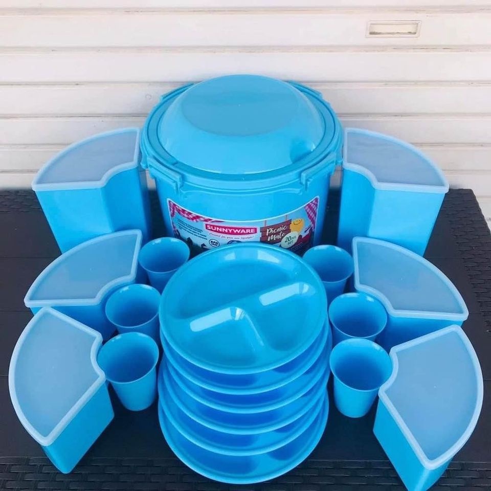 20 PCS IN 1 SET with box #9822 Sunnyware PICNIC MATE (Random Color ...