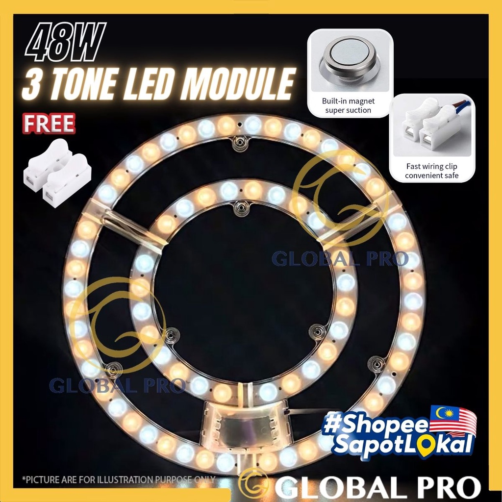 48W COB LED Magnet Module Circular Replacement Ceiling Light TS-4801RL ...