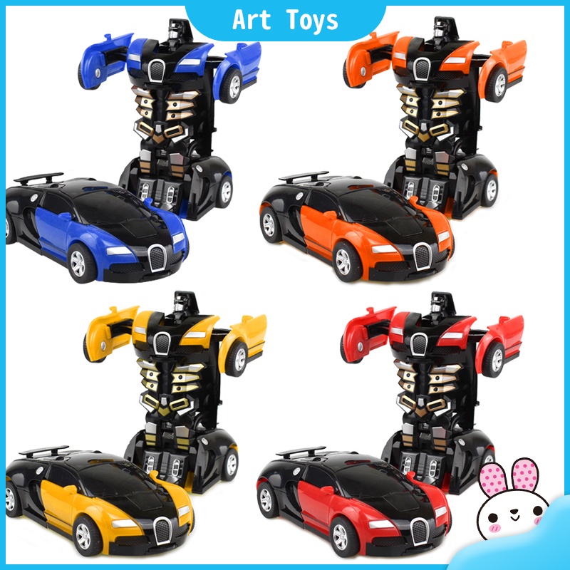 Transform Car Robot Toy Boy Action Figure Toys Interactive Collision ...