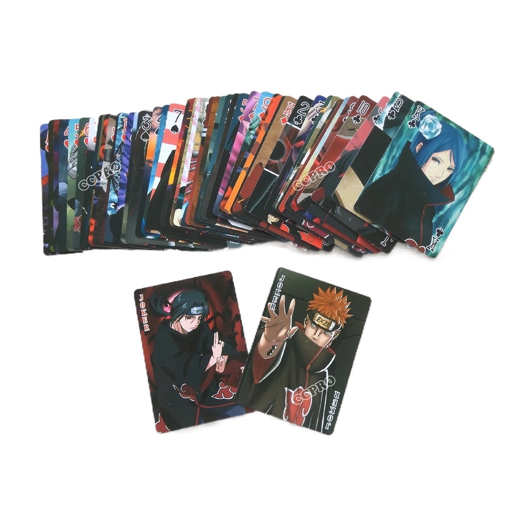Anime Naruto Akatsuki Shippuden Poker Cards Bridge Cards Printed with ...