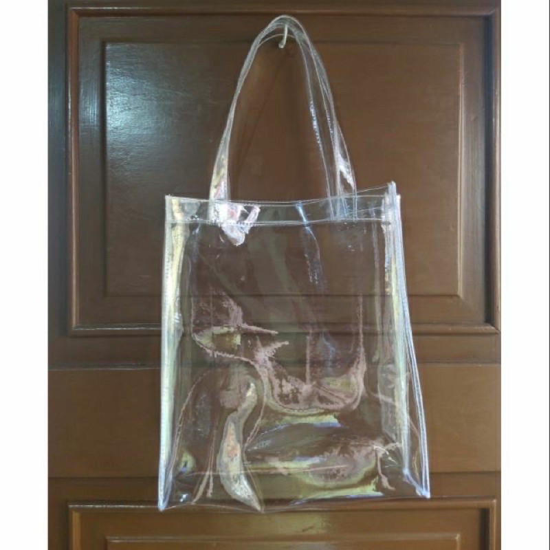 Transparent Fashion Tote Bag (BUY 15 GET 1 FREE) | Shopee Philippines