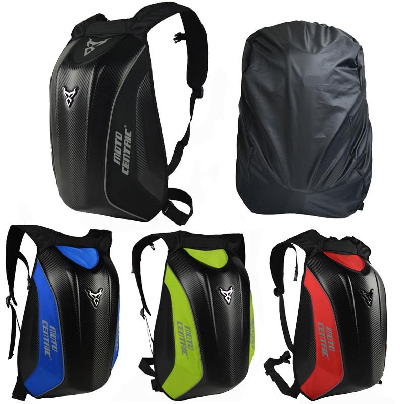 Motocentric Motorcycle Helmet Backpack Carbon Fiber Moto Bag Hard Shell ...