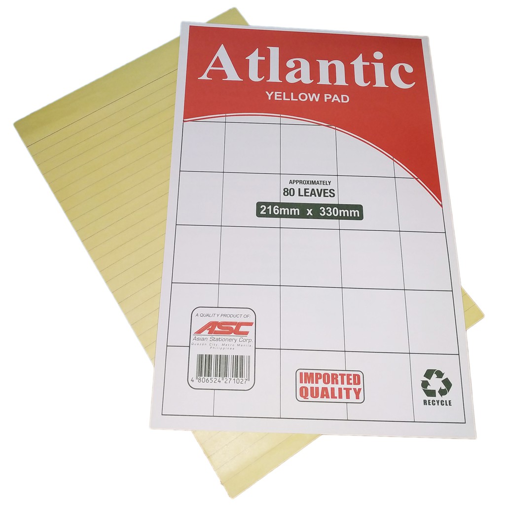 GENERIC YELLOW PAPER (1 PAD) | Shopee Philippines
