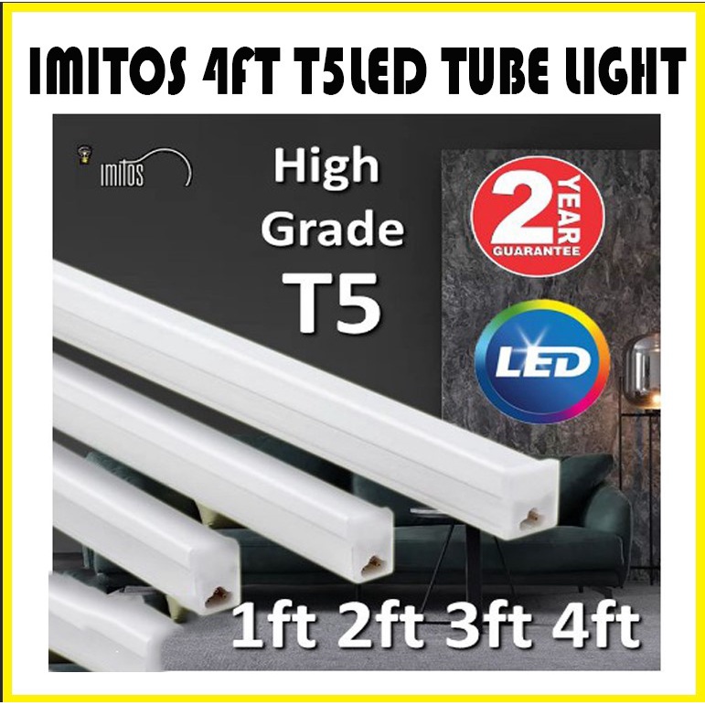 IMITOS T5 LED Tube Light 4FT (Daylight) | Shopee Philippines