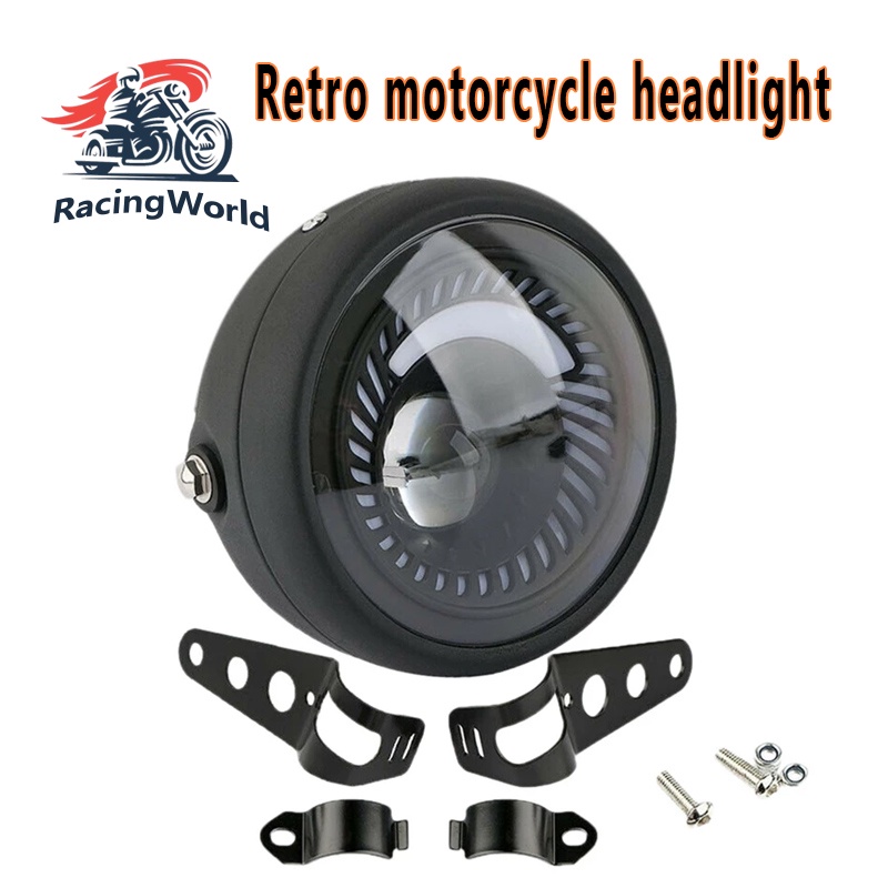 Universal Retro 6.5" LED Motorcycle Headlight Motorcycle Fog Light with ...